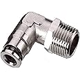 Amazon.com: Utah Pneumatic Push To Connect Air Fittings 1/4" Od 1/4" Npt Swivel Fitting Elbow ...