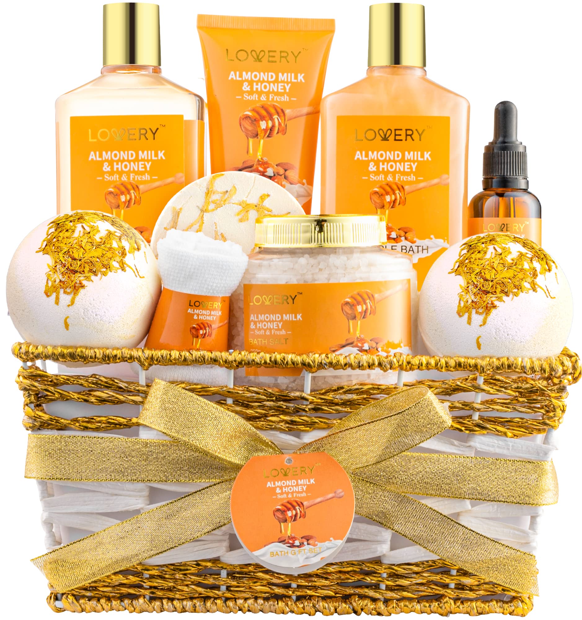 Mua Gift Basket for Women - 10 Pc Almond Milk & Honey Beauty & Personal ...