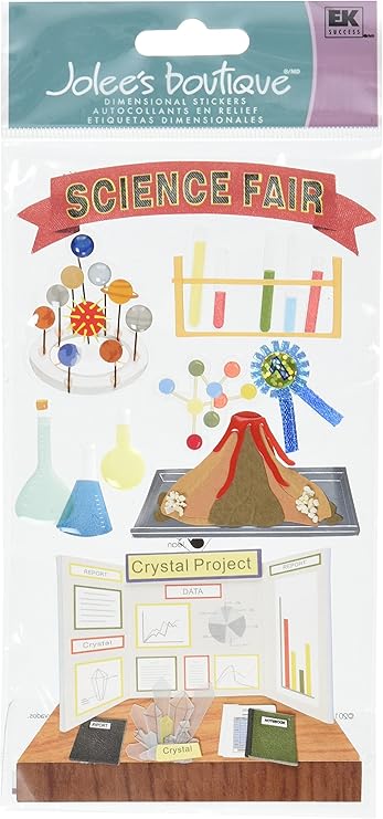 Amazon.com: Jolee's Boutique Le Grande Dimensional Stickers, Science Fair