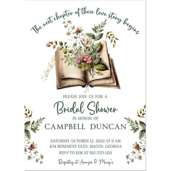 Book inspired wedding invitations | Honestweddingadvice.com