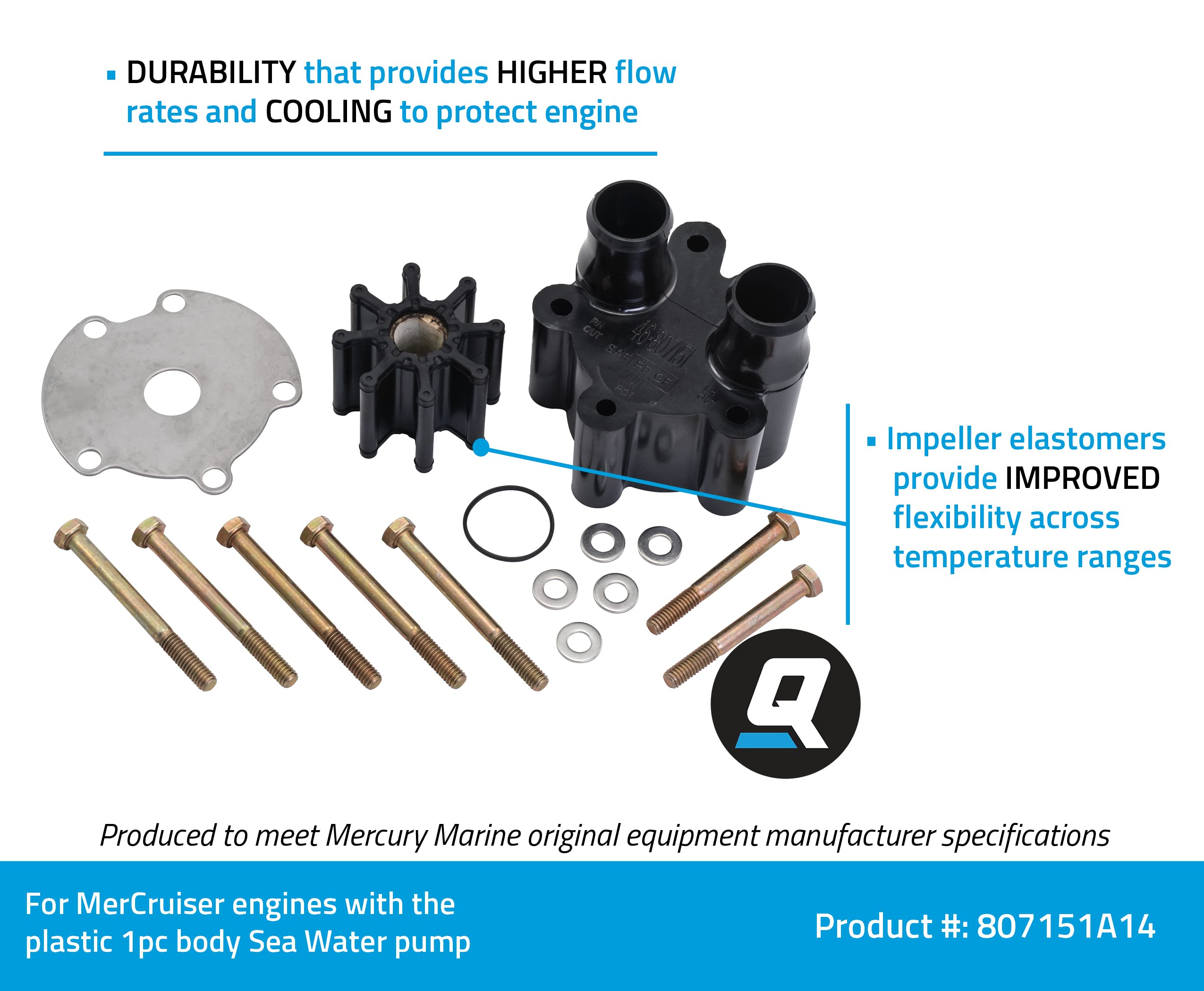Mua Quicksilver 807151A14 Sea Water Pump Body Kit for MerCruiser ...