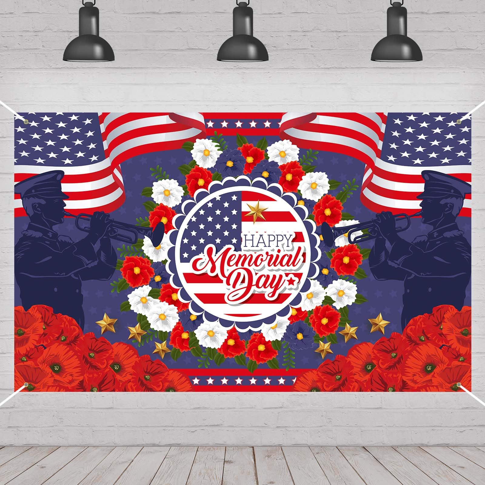 Memorial Day Backdrop Photography 4th of July Patriotic Fourth of July ...