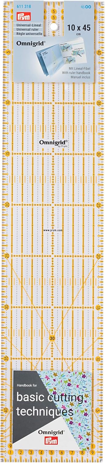 Prym 10 x 45 cm Universal Ruler with cm Angles Scale: Amazon.co.uk ...