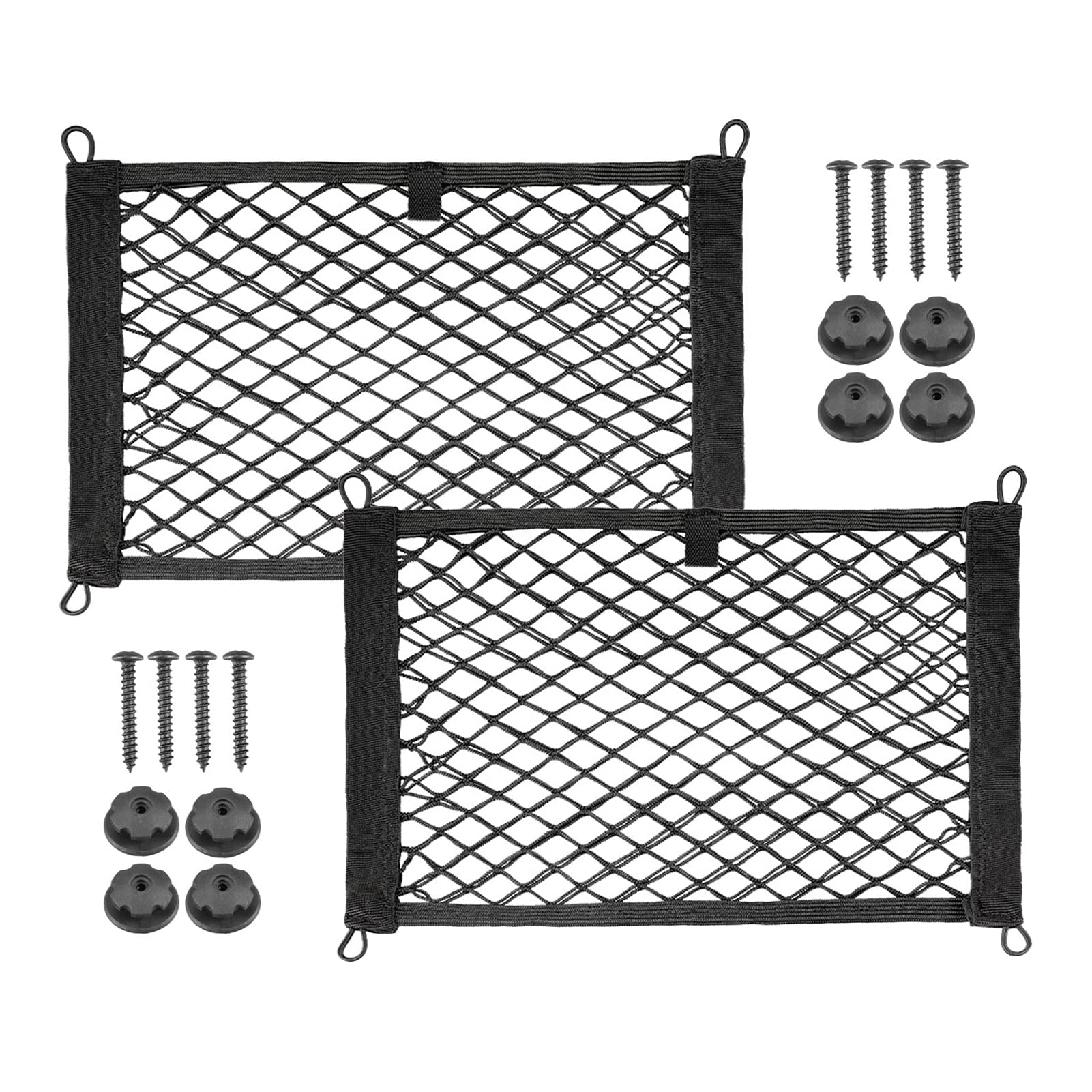 2 Pack Universal Mesh Cargo Net?BetterJonny Stretchable Elastic ...