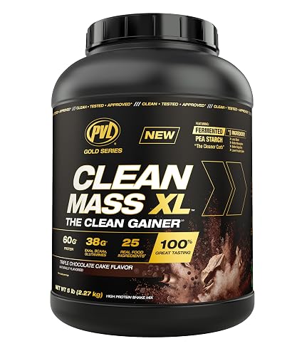 PVL Gold Series - Clean Mass XL - The Clean Muscle Mass Gainer - 5 LB ...