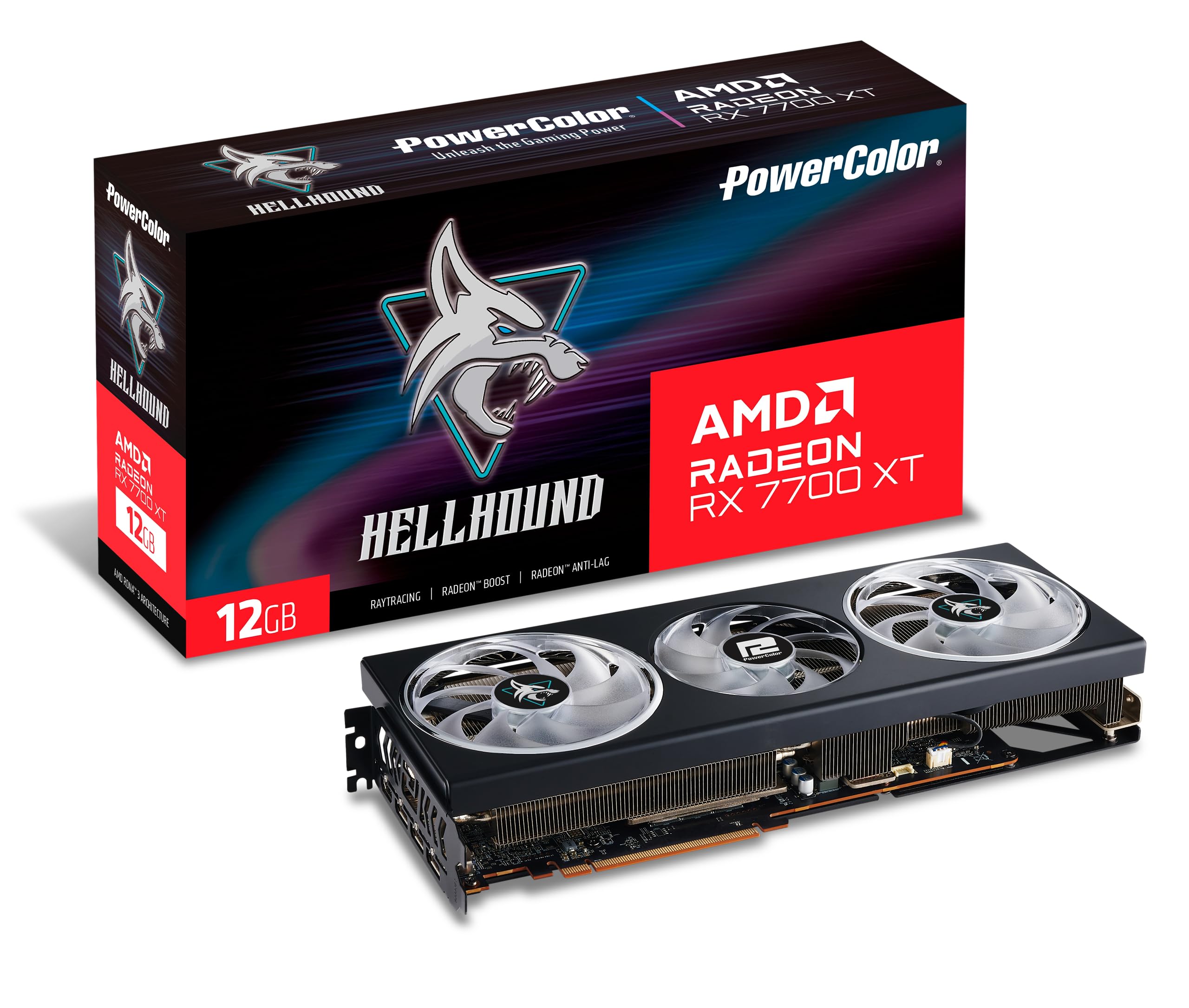 Mua PowerColor Hellhound AMD Radeon RX 7700 XT 12GB GDDR6 Graphics Card ...