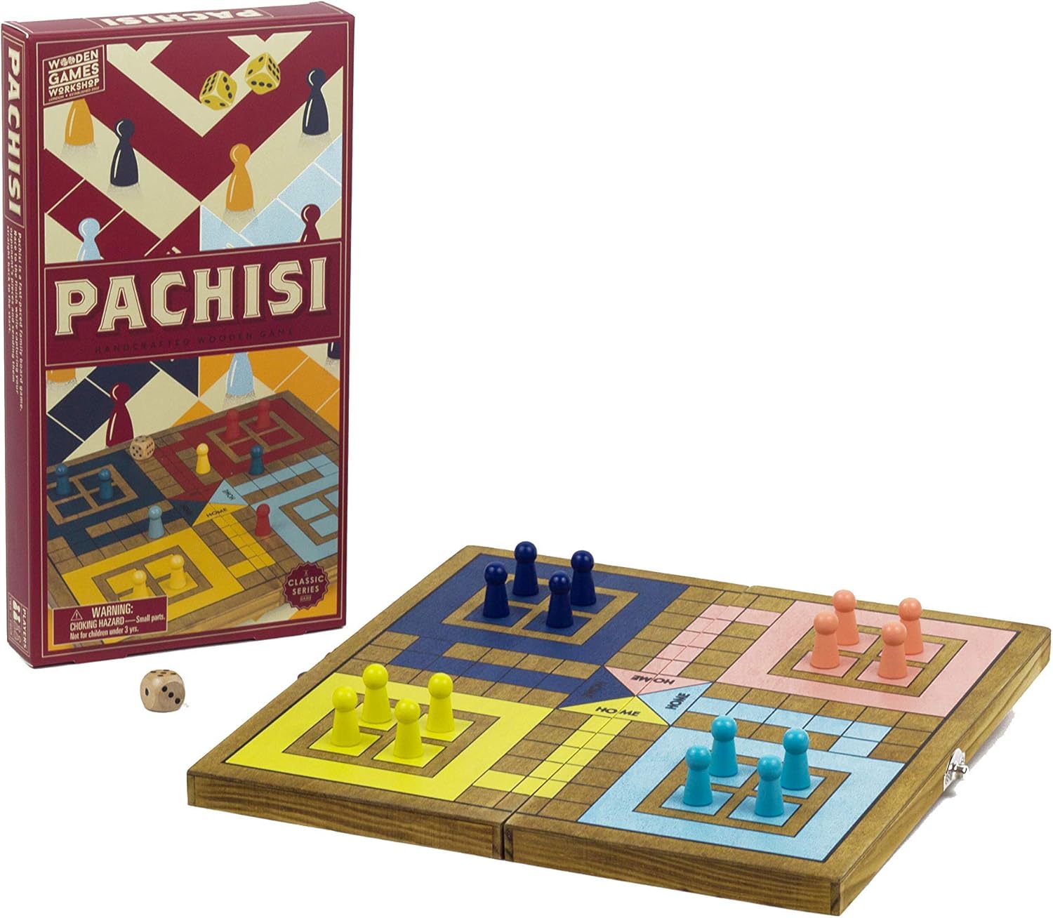 Amazon.com: Pachisi - Traditional / Classic Wooden Family Board Game ...