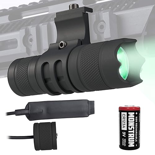 Monstrum 150 Lumens Green Light LED Flashlight with Remote Pressure ...