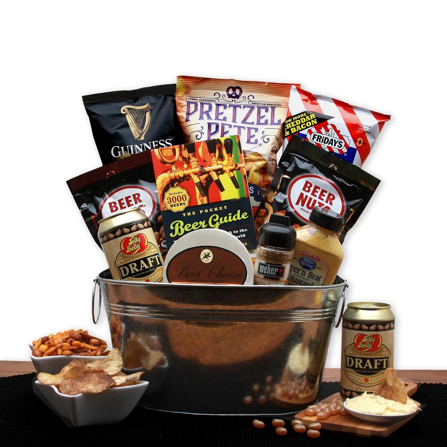 Amazon.com : Beer Flavored Snacks and Seasonings Gift Pail : Grocery ...