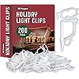 Amazon.com: All-Purpose Holiday Light Clips [Set of 200] Christmas ...