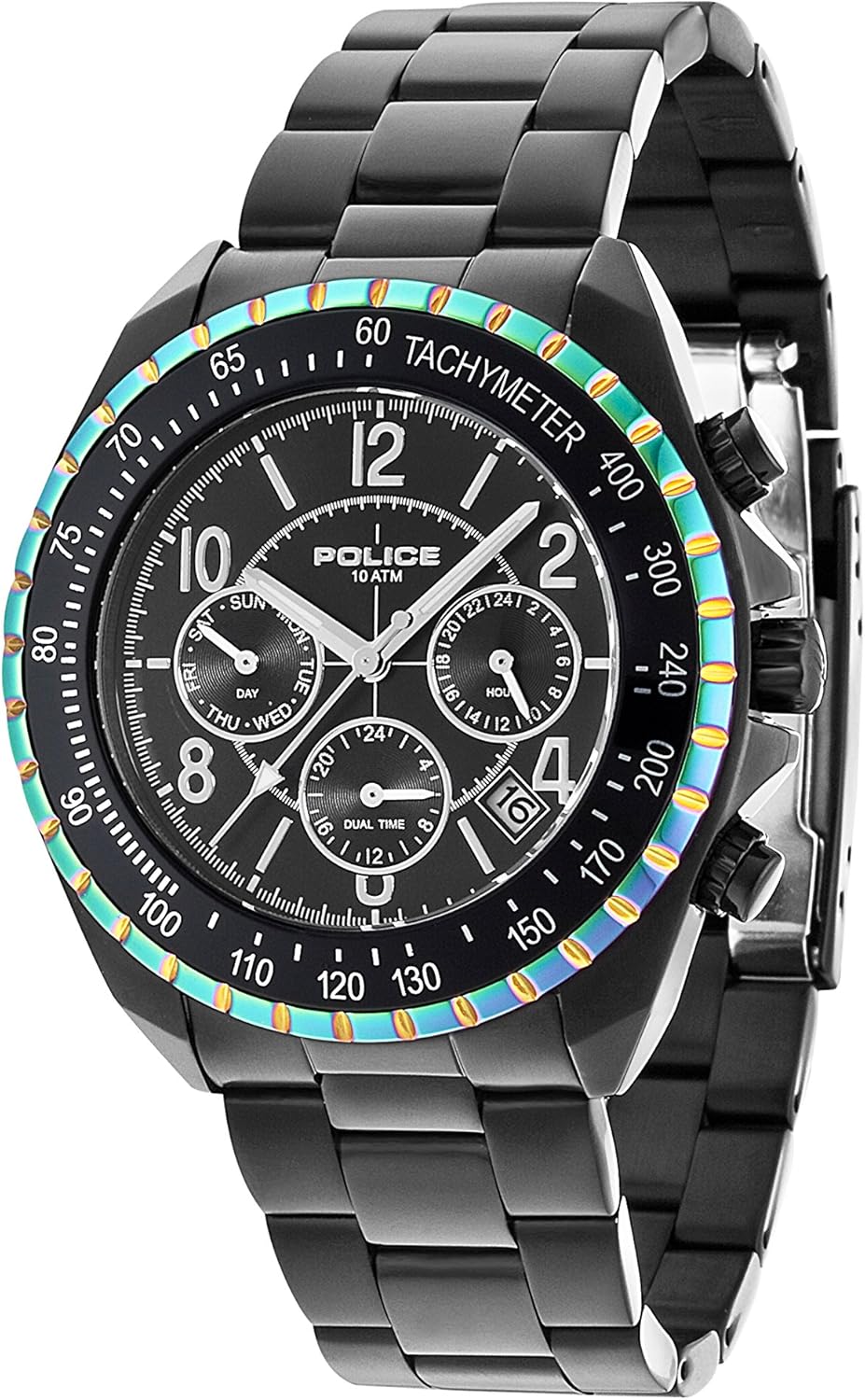 Police Men's Multi dial Quartz Watch with Stainless Steel Strap ...