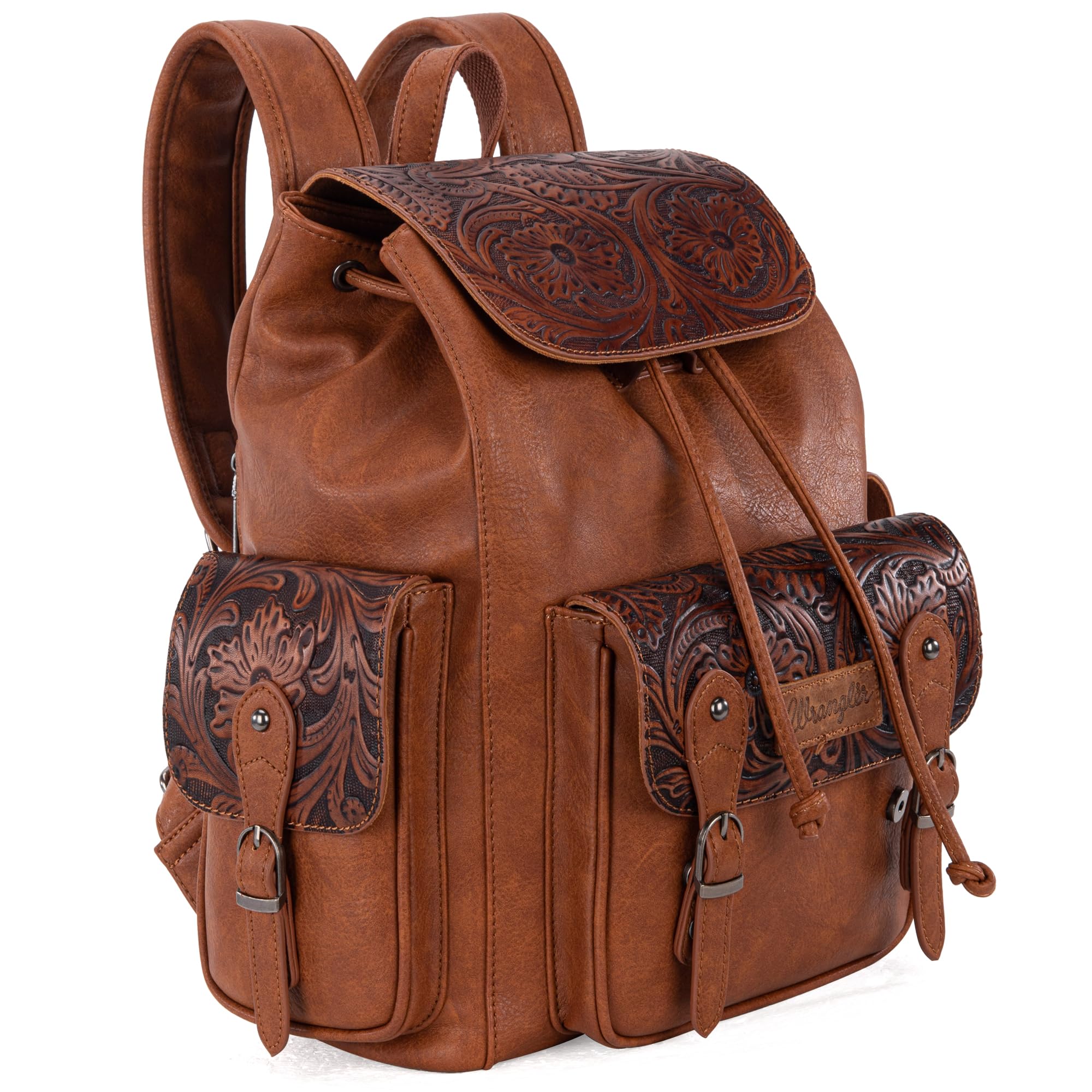 Montana West x Wrangler Backpack Purse for Women Men Floral Tooled ...
