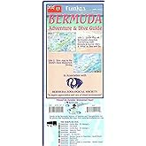 Bermuda Adventure & Dive Wall Map Laminated Poster: Franko Maps Ltd ...
