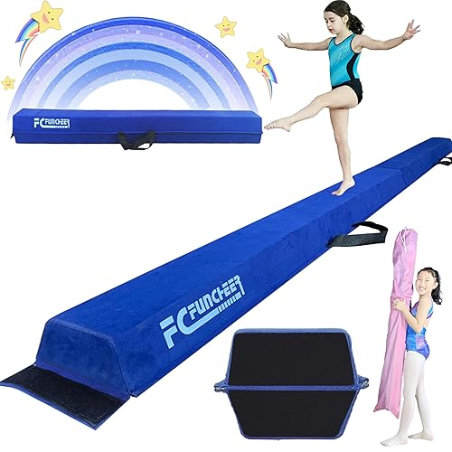 FC FUNCHEER Foldable Gymnastics Beam for Kids,6FT/9FT Floor Balance ...