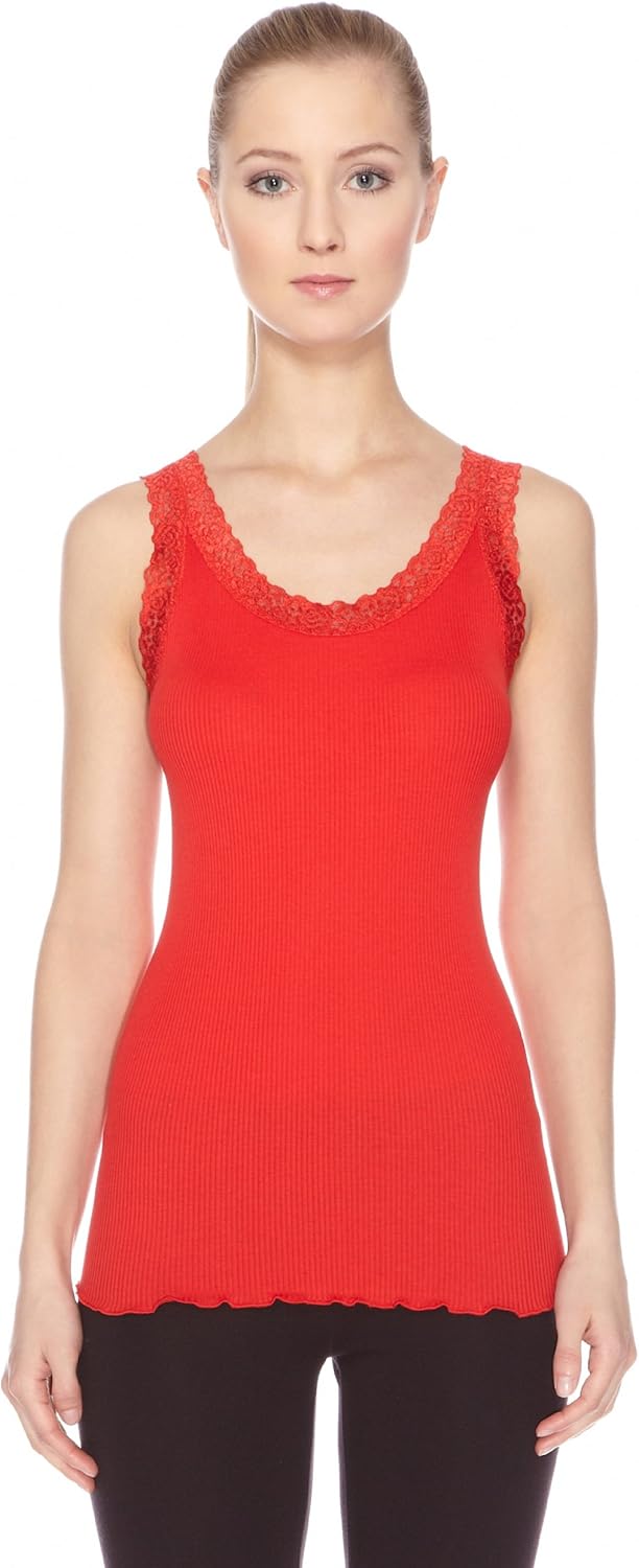 Femme Seven Damen Tanktop Copenhagen Rot Gr. M-L: Amazon.de: Bekleidung