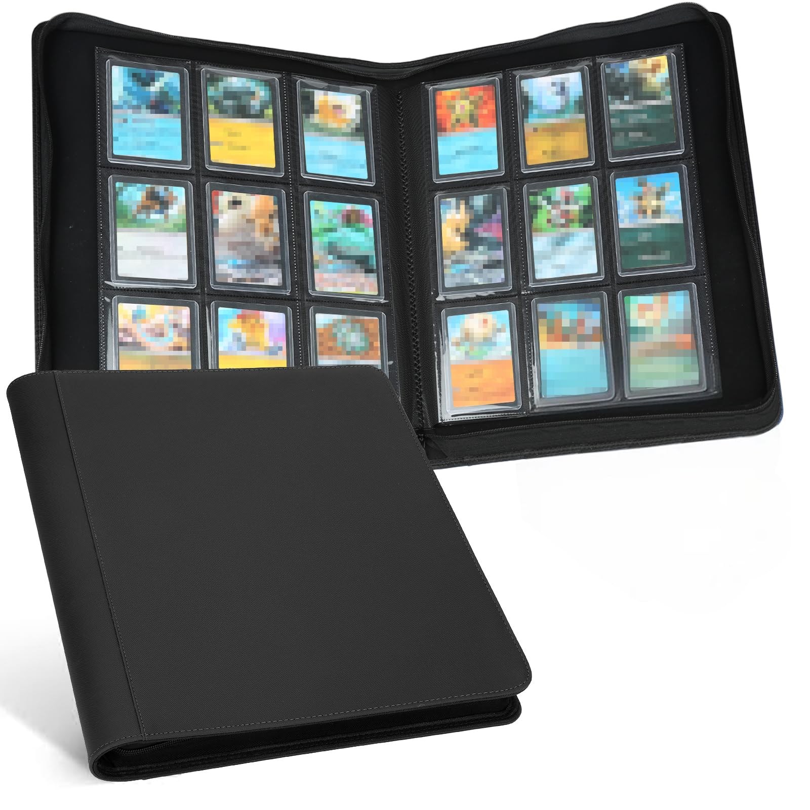 GERMUN Toploader Binder, Holds 324 Toploaders, 9 Pocket Top Loader ...