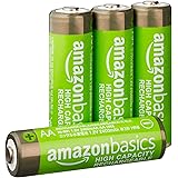 Amazon.com: Amazon Basics 4-Pack Rechargeable AA NiMH High-Capacity ...