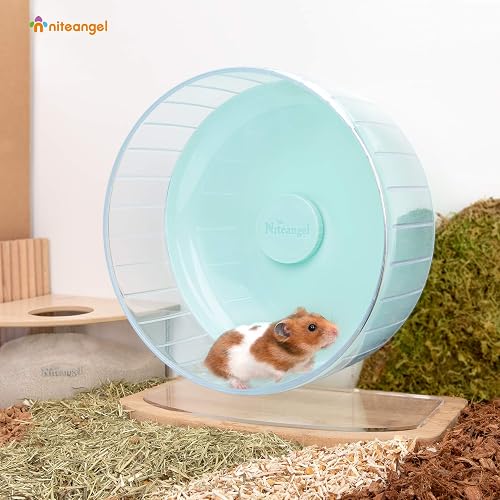 Hamster Wheel 12 Inch Silent Hamster Exercise Wheels, Adjustable Stand ...