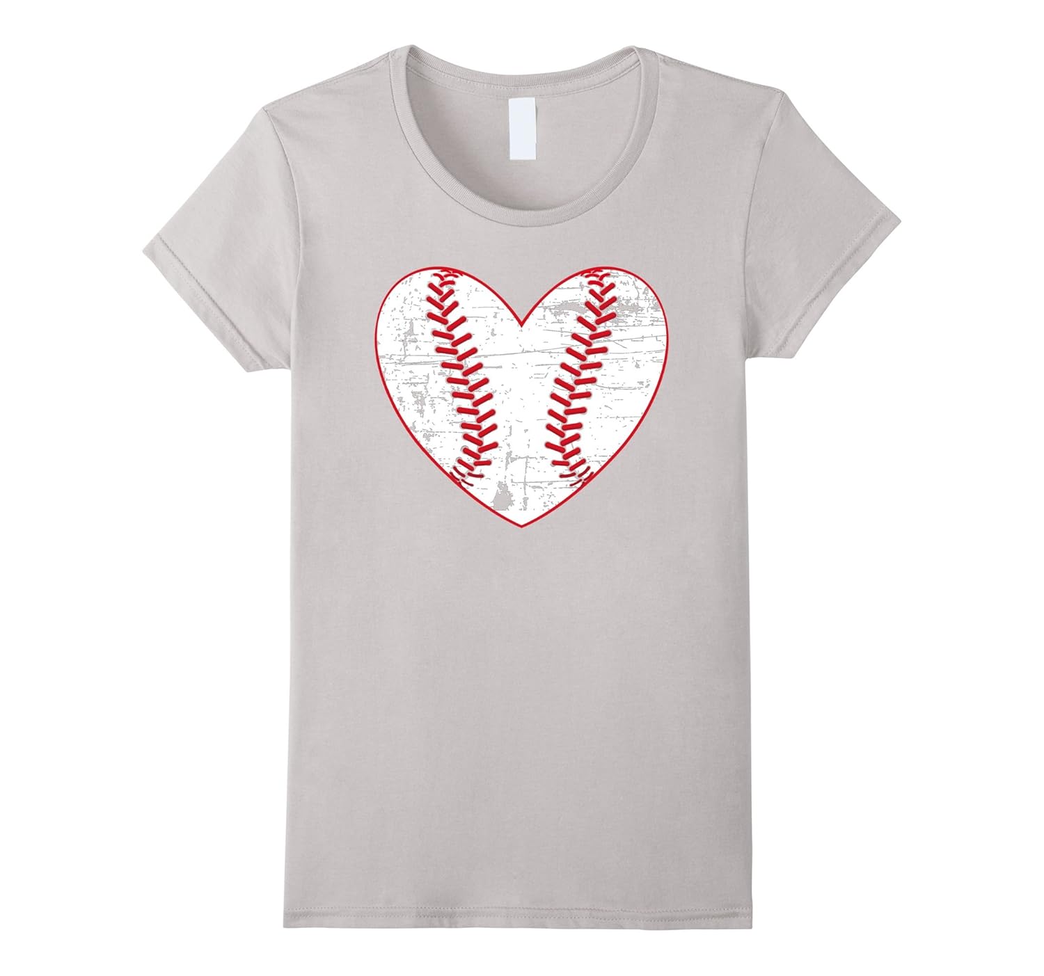 Baseball Distressed Heart T-Shirt Softball Mom Sports Gift