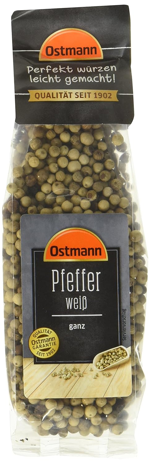 Ostmann Pfeffer weiß ganz (1 x 60 g): Amazon.de: Lebensmittel & Getränke