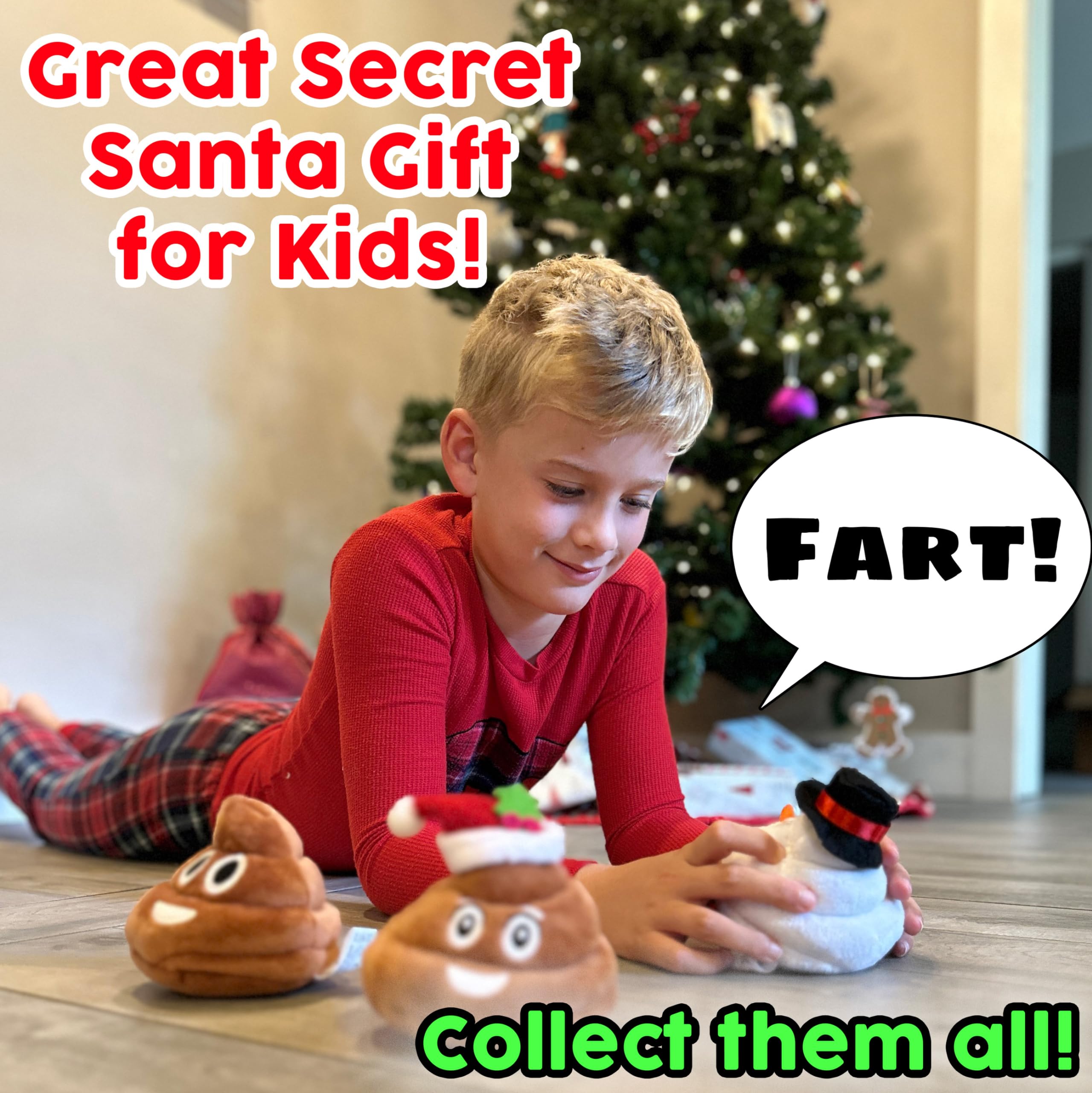 Poop Farting Plush Toy - 7 Funny Fart Sounds - Gag Gifts for Teens ...