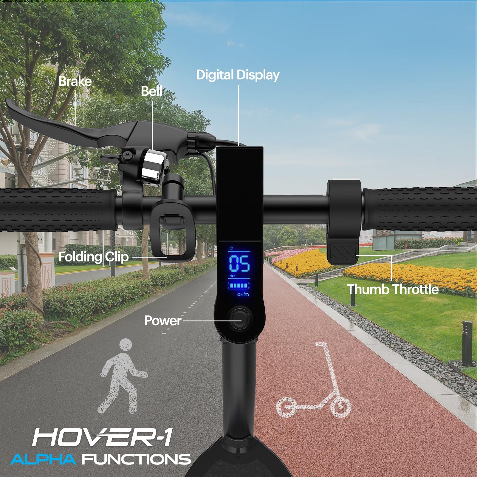 Mua Hover-1 Alpha Foldable Electric Scooter with 450W Brushless Motor ...
