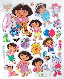 Dora La Exploradora Sticker Sheet - Dora Stickers: Amazon.es: Juguetes ...
