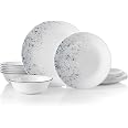 Corelle Indigo Speckle Dinnerware Set for 6 | 18 Piece Chip and Crack ...