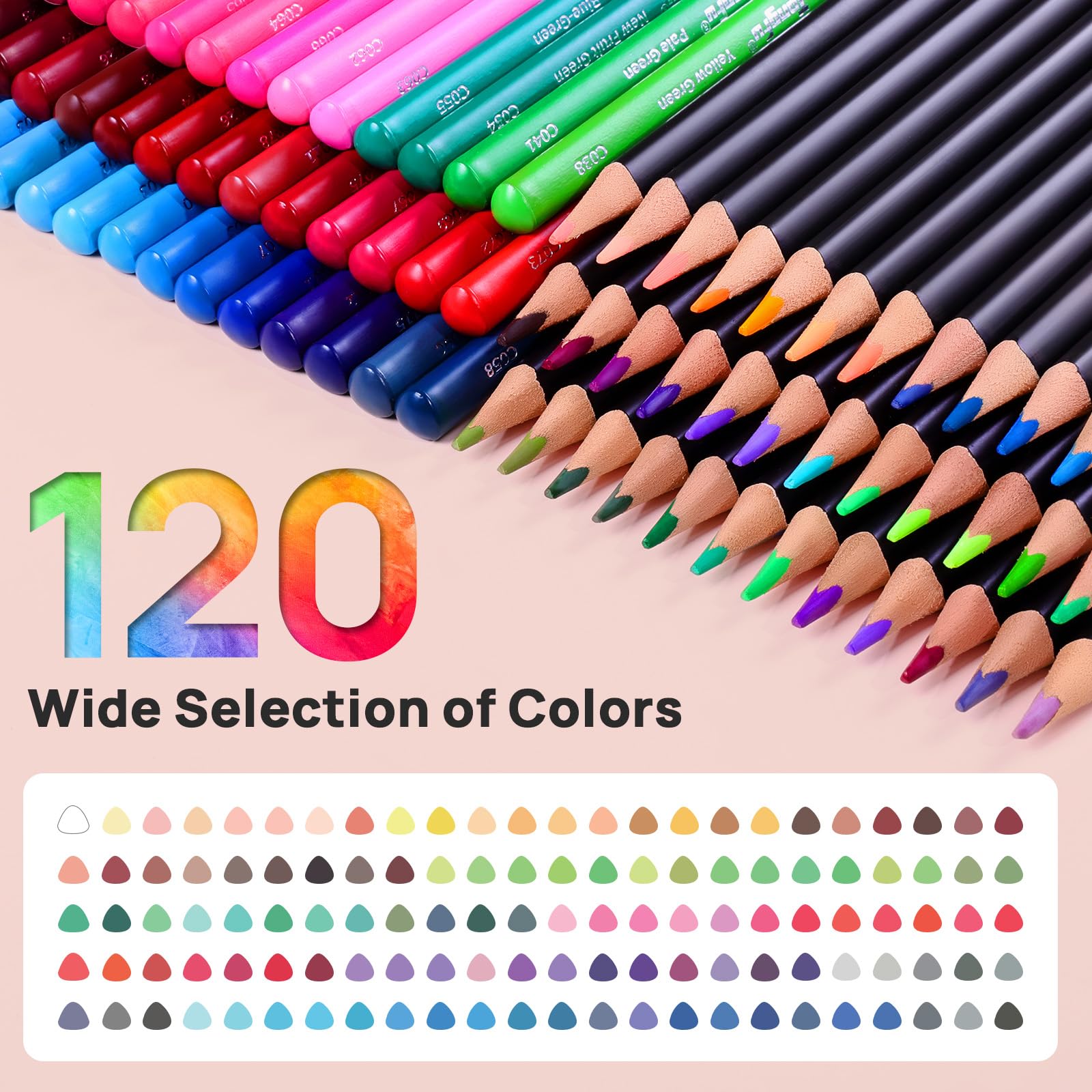 Mua Color Pencil Set, 120 Colored Pencils for Adult Coloring Books, Oil ...