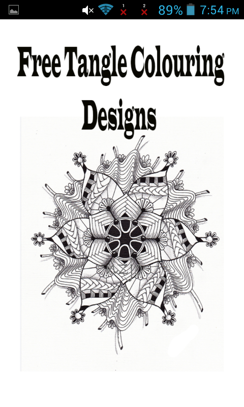 Free Tangle Colouring Designs:Amazon.com:Appstore for Android