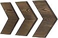 Amazon.com: MyGift Set of 3 Decorative Wall-Mounted Rustic Brown Wood ...