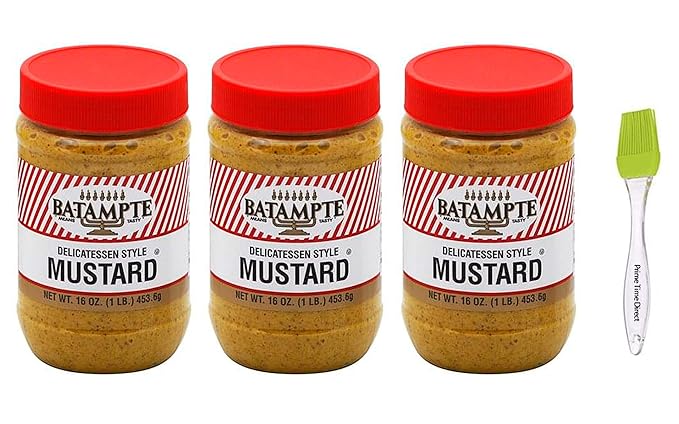 Amazon.com : Ba Tampte Mustard 16 Ounce (3 pack) Bundled with Prime ...
