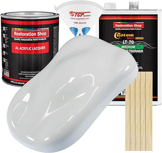Amazon.com: Restoration Shop - Championship White Acrylic Lacquer Auto ...