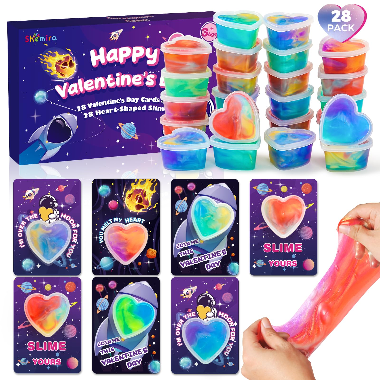 Shemira Kids Valentines Day Cards for Kids School Classroom Exchange ...