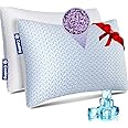 Amazon.com: Iwacool Cooling Pillows Queen Size Set of 2 Pack, Shredded Memory Foam Pillows for ...