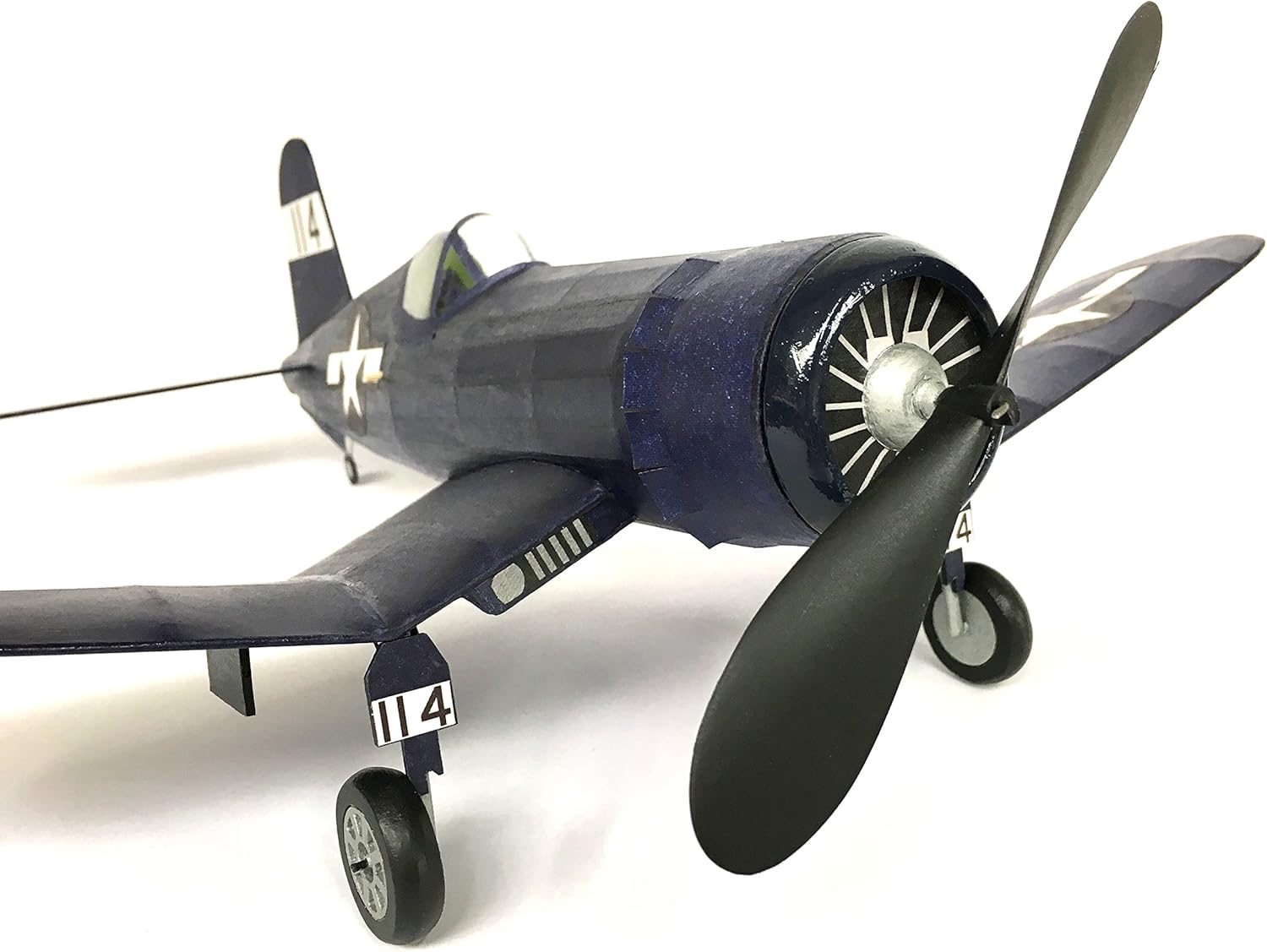 Corsair Vought F4U Rubber Powered Flying Scale Balsa Wood Model Kit ...