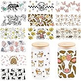 Amazon.com: UPSYTIO Halloween UV DTF Cup Wrap - Horror Printed 16oz Libbey Glass Cup Wrap, Ready ...