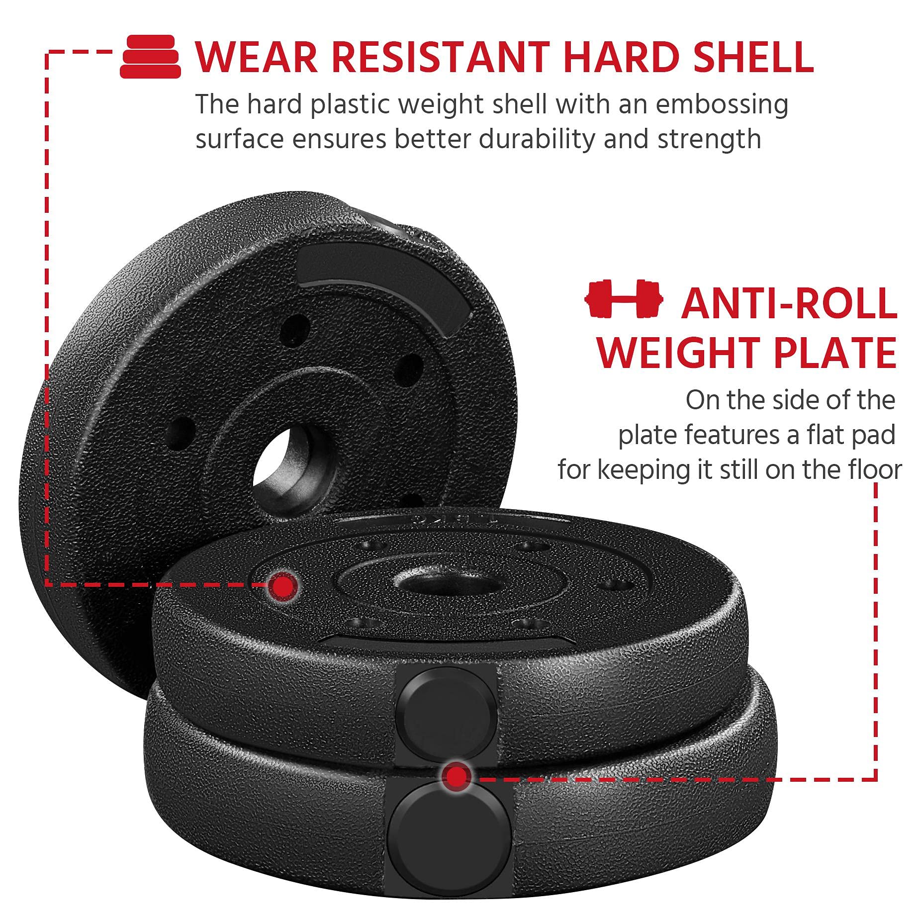 Mua Yaheetech Adjustable Dumbbells Weight Set Dumbbell Weights Exercise ...