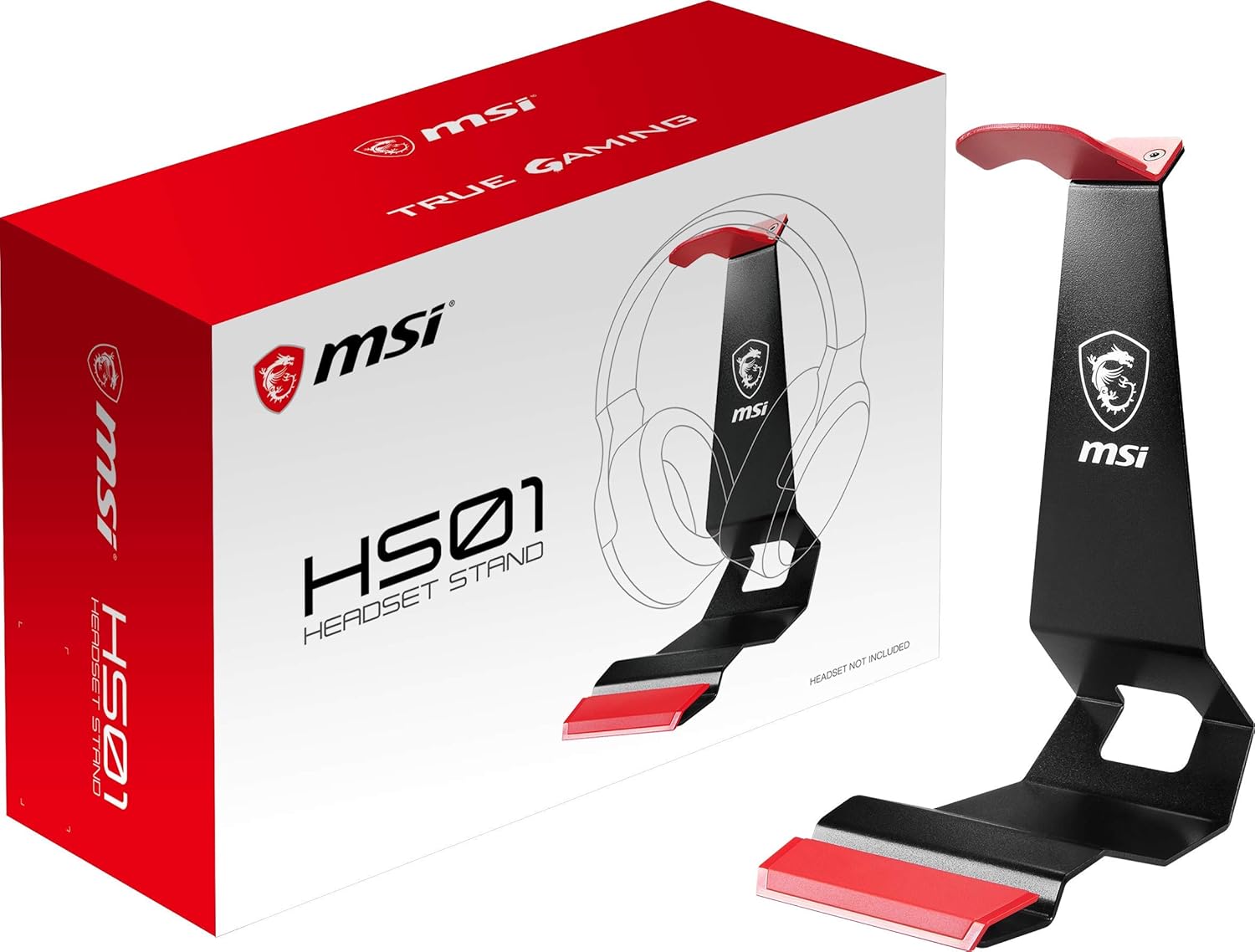 MSI HS01 Gaming Headset Stand with Cable Organizer: Amazon.co.uk ...