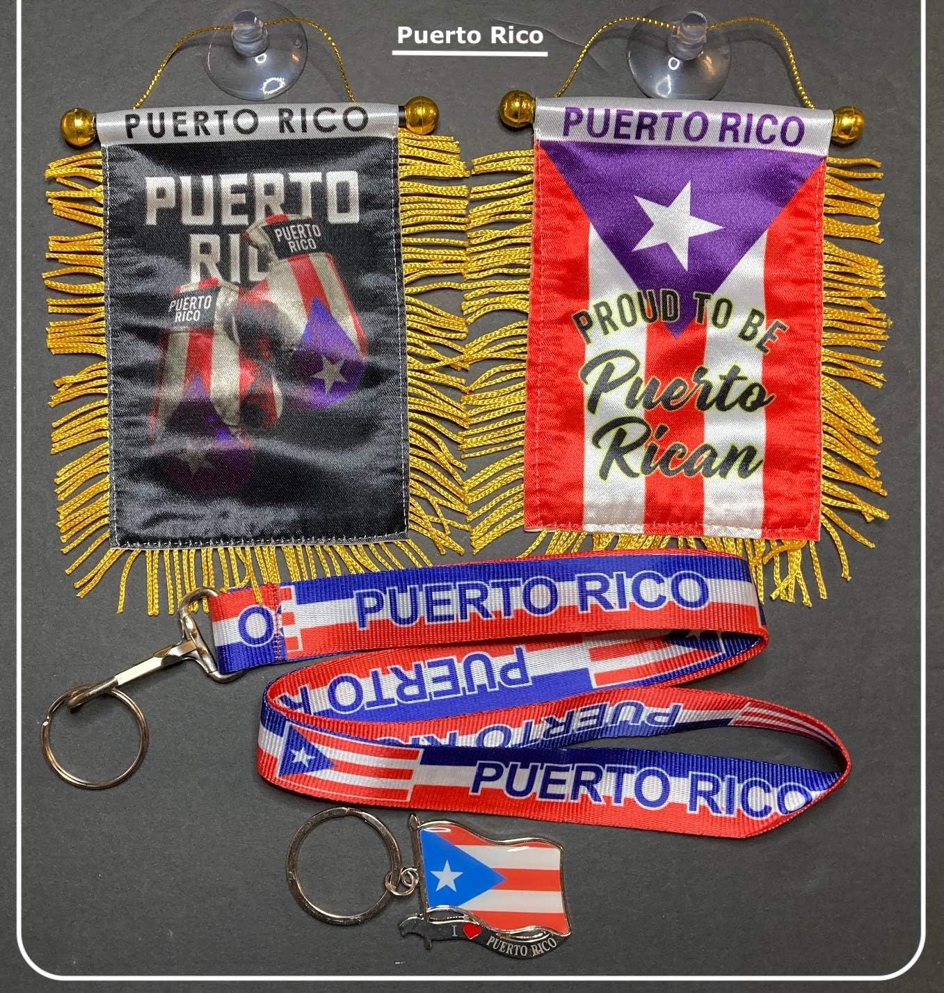 Amazon.com : Puerto Rico Flags for Cars Accessories Sticker Decals ...