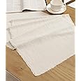 Amazon.com: Vitalizart Beige Table Runner 14 x 72 Inches Long Slub ...