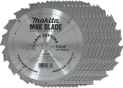 Makita A-90009-B-10 7-1/4" 16T Carbide-Tipped Circular Saw Blade, 10/Pk ...