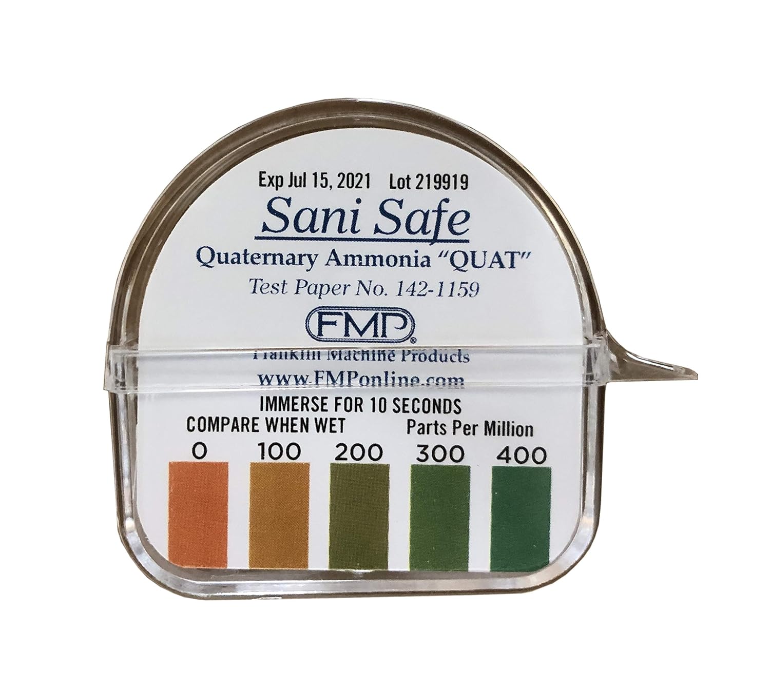 FMP 142-1159 QUAT Test Paper Roll of 15 Feet Long Hydrion QT-10 Dip ...