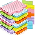 Amazon.com : MotBach 500 PCS Tabbed Index Cards,3" x 5", Colorful Lined ...