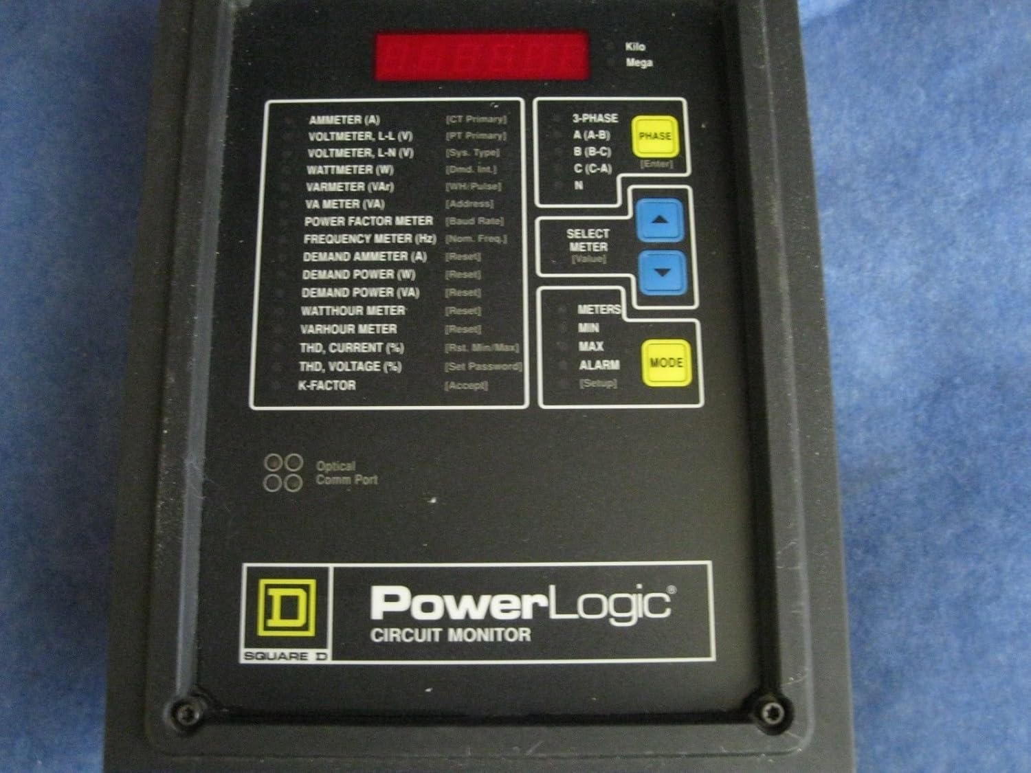 Square D CLASS 3020 CM-2450 PowerLogic Circuit Monitor CM2450: Amazon ...