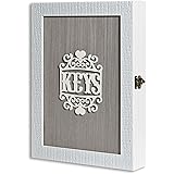 Amazon.com: Wooden Key Box Wall Mount – Cute and Rustic Decorative Key ...