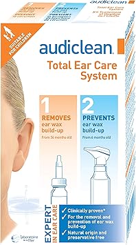 Audiclean Total Ear Care Ear Wax Remover + Cleansing Wash: Amazon.co.uk ...