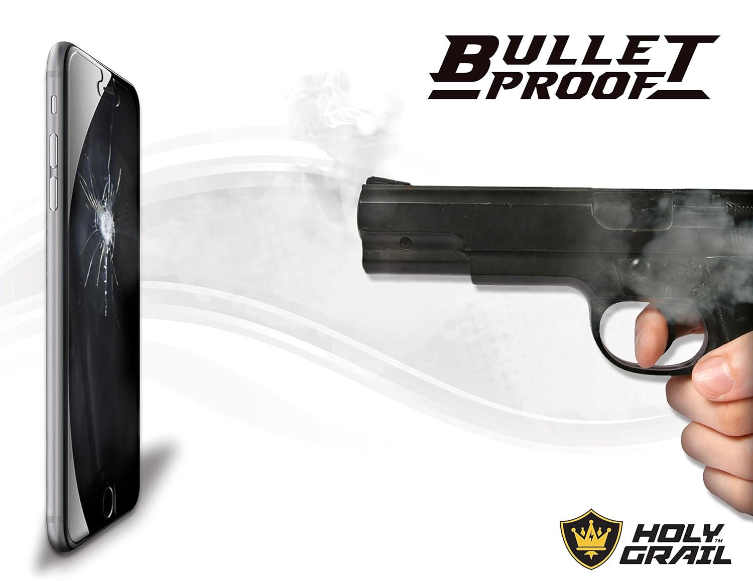 iPhone 6 Bulletproof Screen Protector - Scratch and IMPACT RESISTANT ...