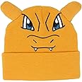 Amazon.com: Bioworld Pokemon Charizard Embroidered Beanie Cap Hat One ...