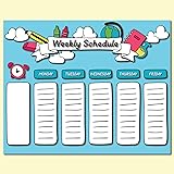 Amazon.com: Weekly Schedule Poster – Cute Animals – Large 16 x 20 ...
